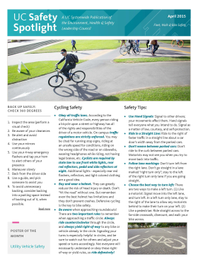 Safety Spotlight Newsletter | RISK & SAFETY SOLUTIONS