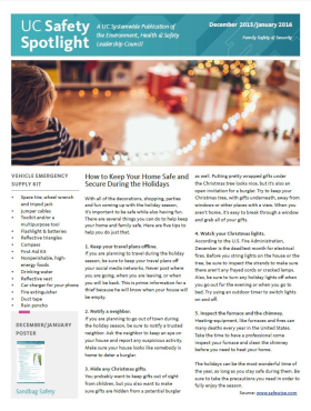 Safety Spotlight Newsletter | RISK & SAFETY SOLUTIONS